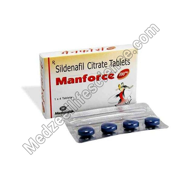 Manforce 100Mg Tablet (Sildenafil) - Trusted Pharmacy | ED Medicine ...